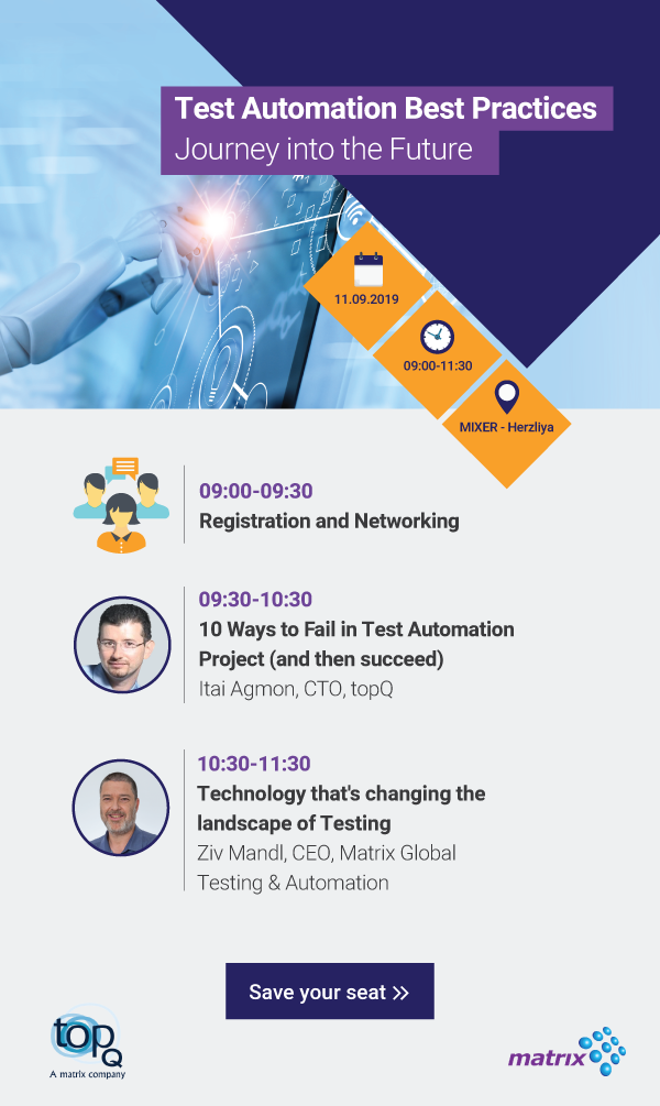 Test Automation Best Practices Journey into the Future - Matrix